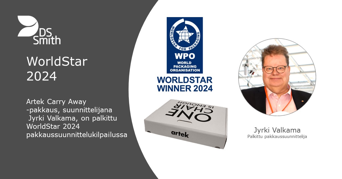 DS Smithin Artekille suunnittelema tuolipakkaus palkittiin maailmanlaajuisessa kilpailussa - DS ...