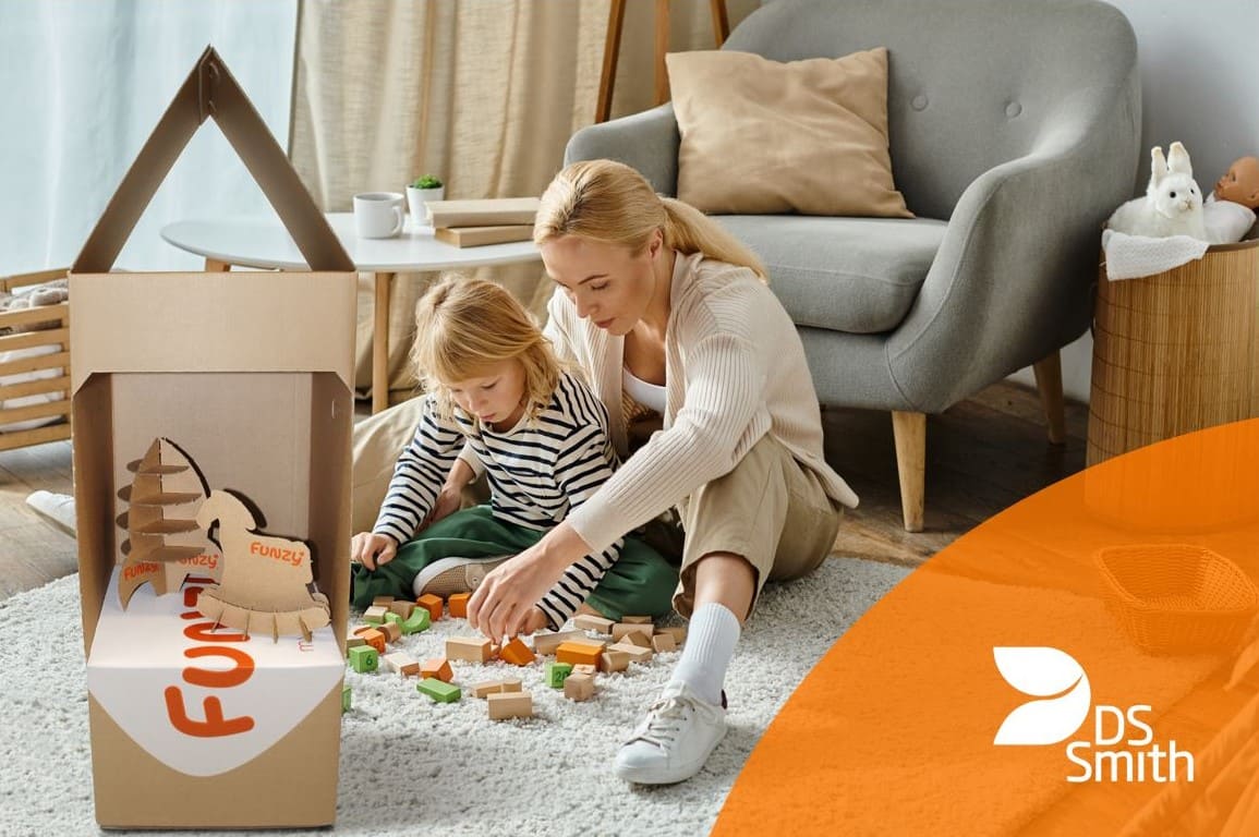 DS Smith entwickelt für Funzy clevere E-Commerce-Verpackung mit kreativer Zweitnutzung - DS Smith